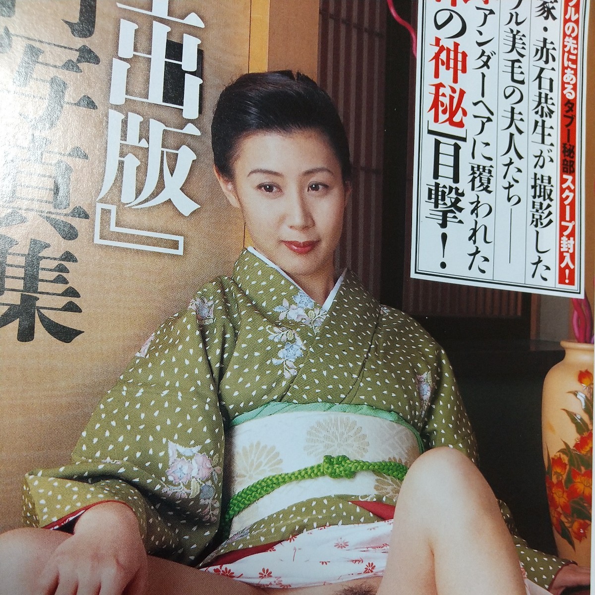 1 063 富士出版 袋とじ 一万円写真集 衝撃の密林妻ヌード傑作選 女体の神秘 超濃厚アンダーヘア 週刊大衆切り抜き タレント |売買された