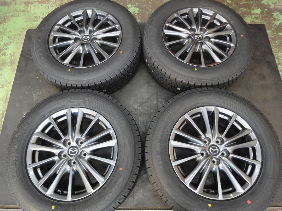 タイヤ グッドイヤー アイスナビSUV 225/65R17付き マツダ CX-5純正 17インチ 7J IS45 PCD114.3-5H CX-5 などに(スタッドレスタイヤ)｜売買された ...