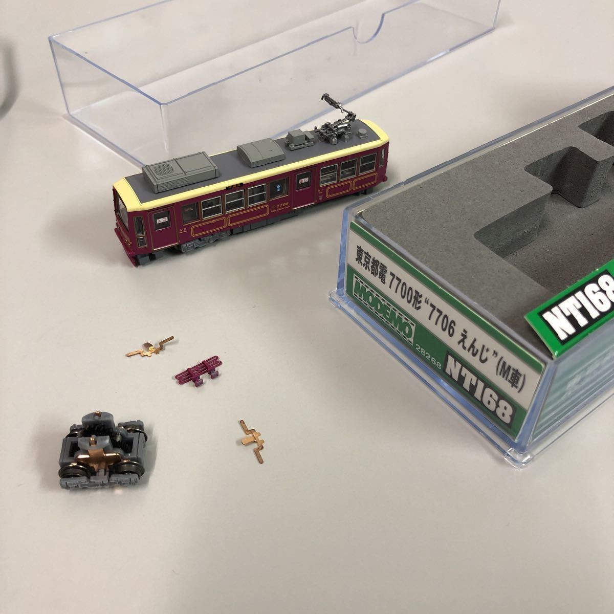 代購代標第一品牌－樂淘letao－505y2421☆ MODEMO Nゲージ 東京都電7700形 7706 えんじ M車 NT168 鉄道模型 電車