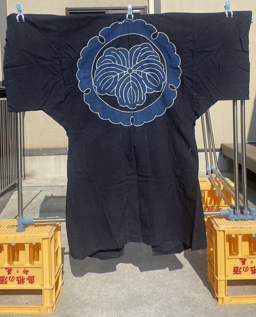 Yahoo!オークション - 【カスリ放出】138×147 古布 藍染 リメイク 素...