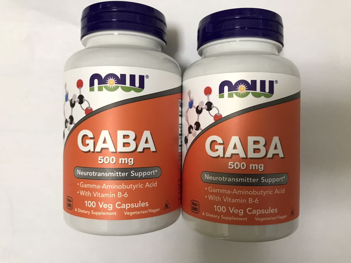 Yahoo!オークション - GABA 500mg 100カプセル （nowfoods ナウフーズ ...