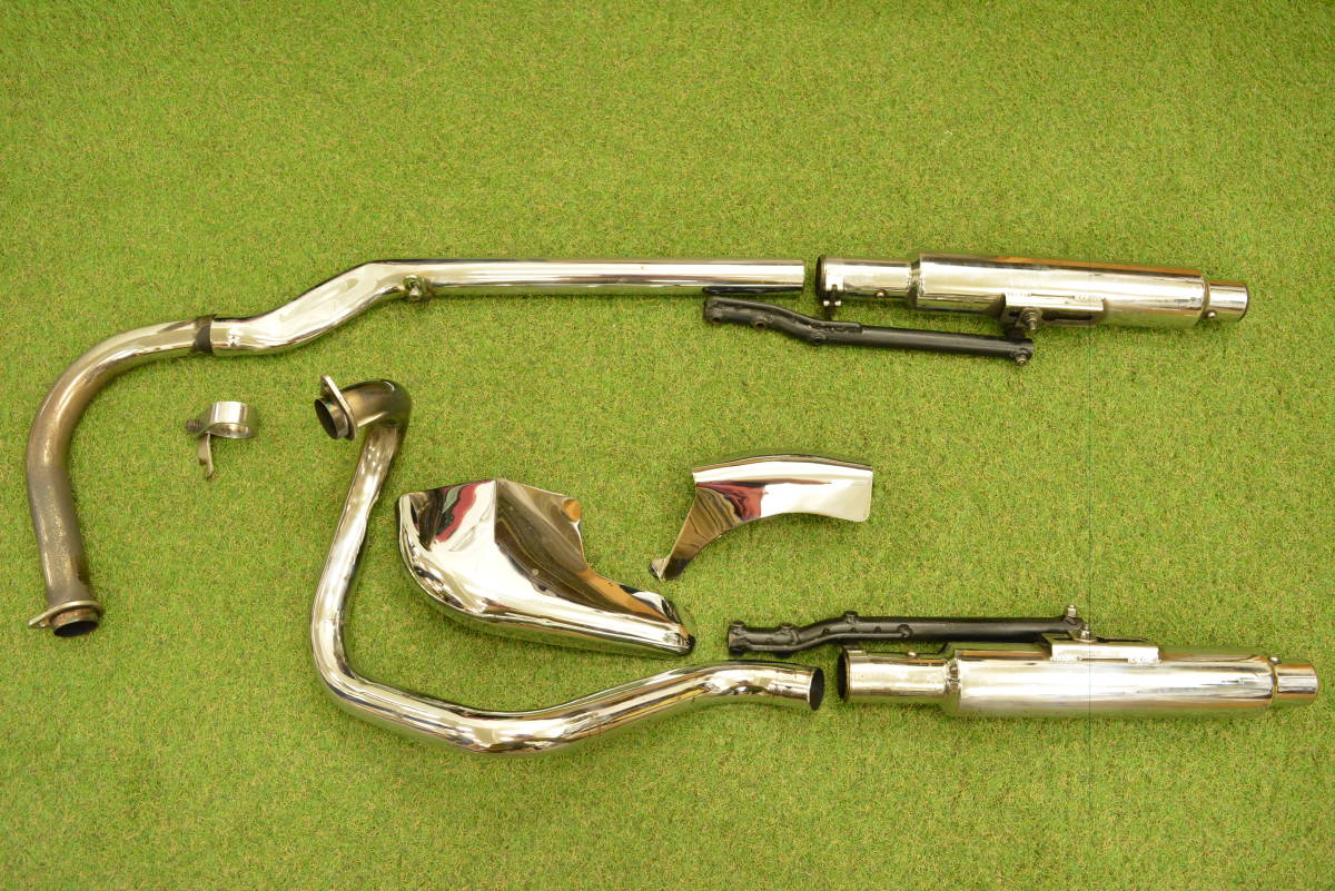 左右出し マフラー 独立 ステー付き ハーレー ショベル用 FLH エキパイ パウコ ＋ サイレンサー モーターステージ SW-003(ハーレーダビッドソン用)｜売買されたオークション情報 ...