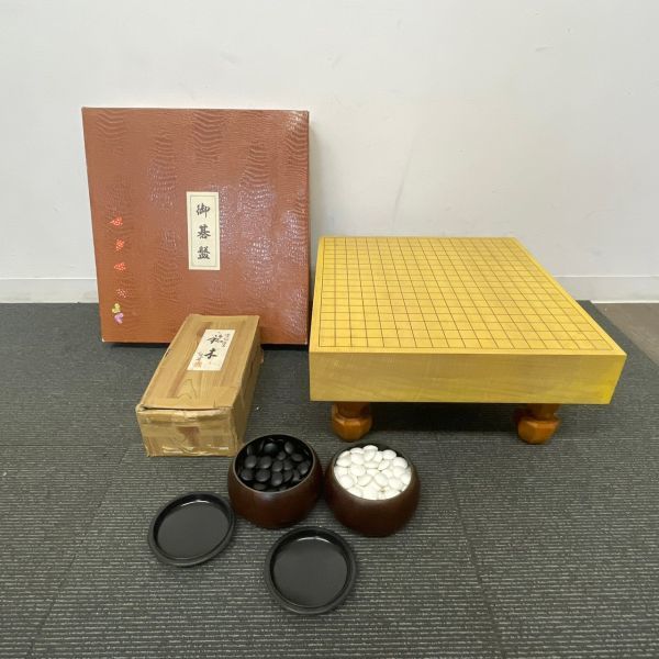 Yahoo!オークション - C427-K52-280 囲碁 碁盤 碁石 碁笥 まとめセット...