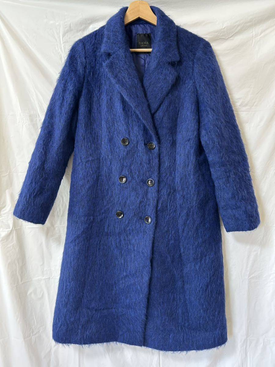 Yahoo!オークション - N496 DAMA collection ロング コート モヘヤ ブ...