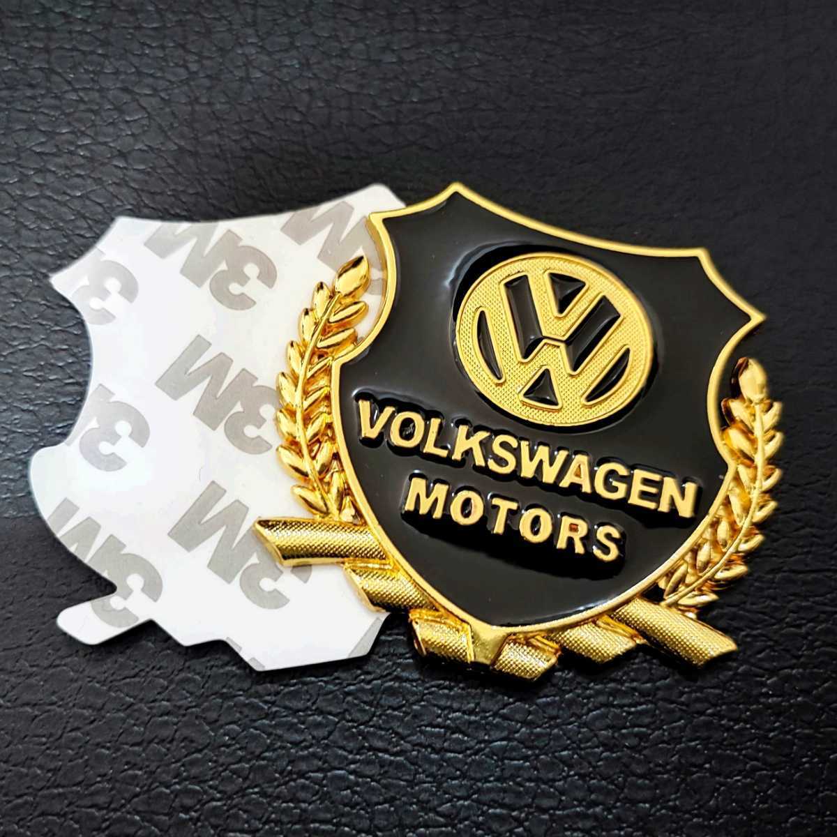 Yahoo!オークション - フォルクスワーゲン メタルエンブレム ゴールド ...