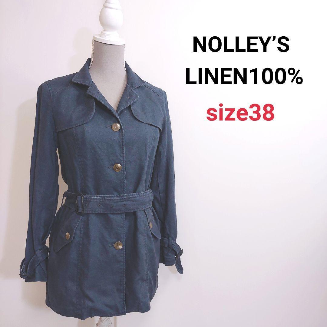 Yahoo!オークション - NOLLEY’S 麻リネン100% ハーフ丈スプリングコー...