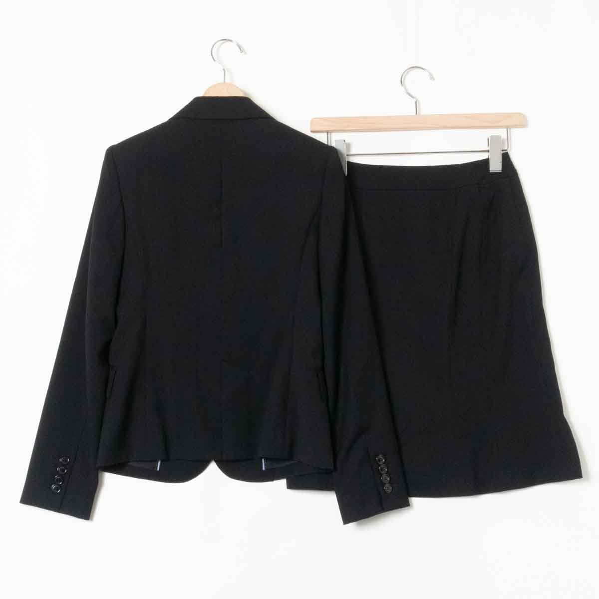 Yahoo!オークション - INED スカートスーツ イネド セットアップ ブラ...