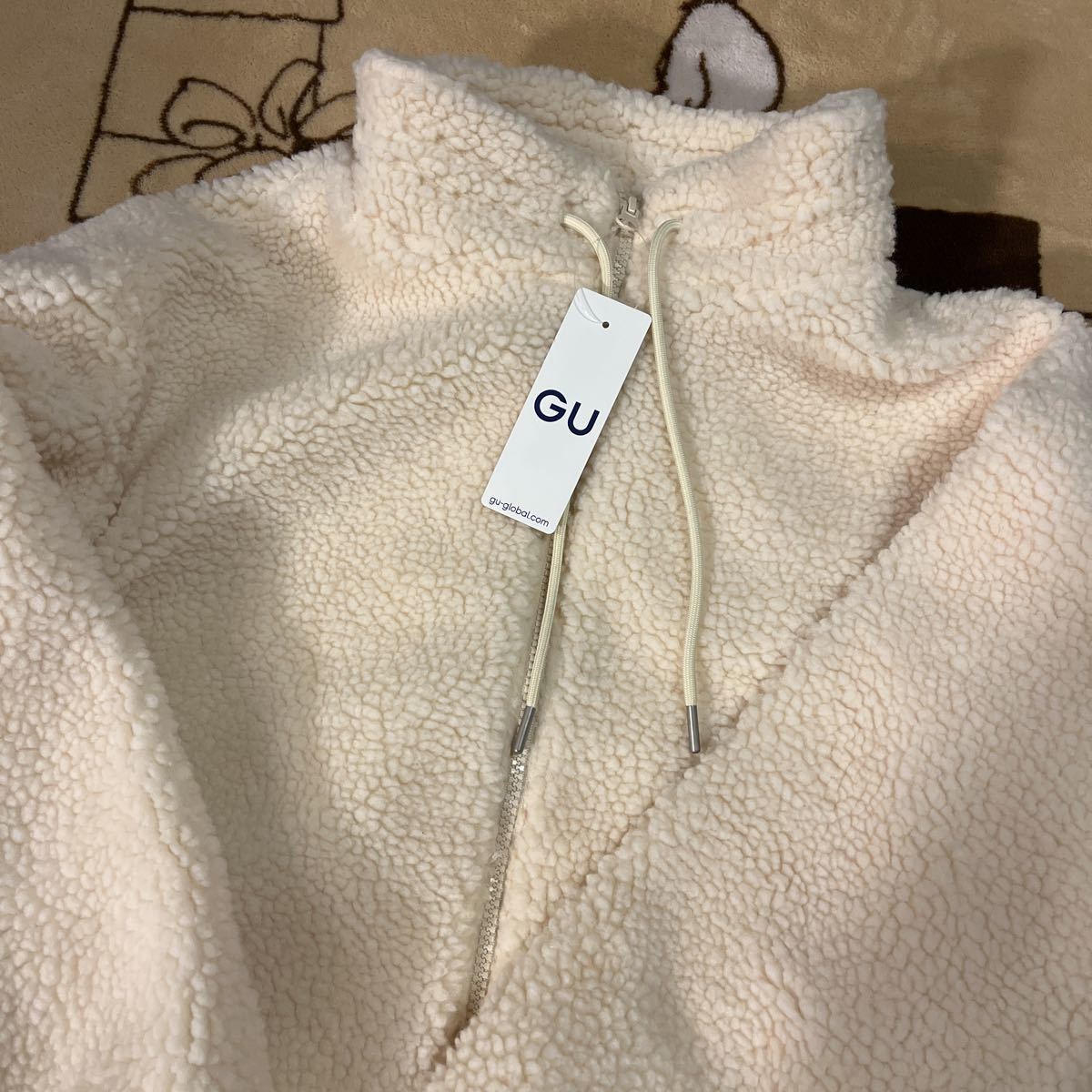 Yahoo!オークション - 送料込 GU スタンドカラー ボアブルゾン フリ...