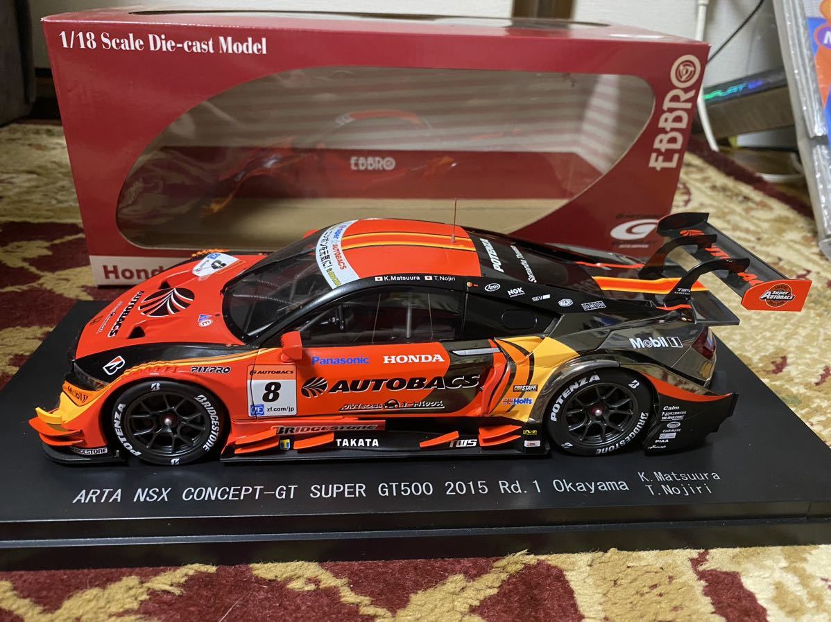 EBBRO エブロ 81034 1/18 ARTA NSX CONCEPT-GT SUPER GT500 2015 Rd.1 Okayama No.8 SUPER GT(レーシングカー)｜売買 ...