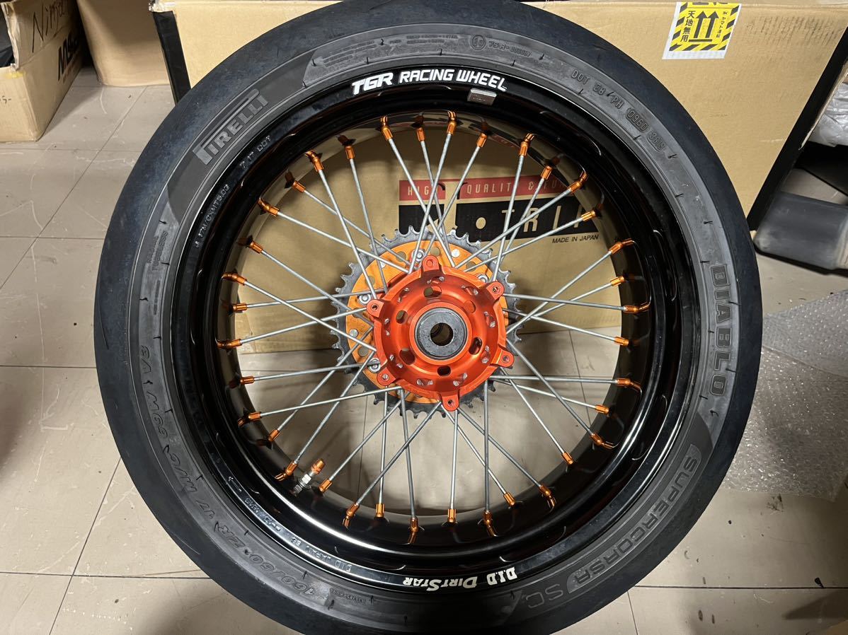 Yahoo!オークション - KTM 250 EXC TPI 前後モタードホイール TGR テク...