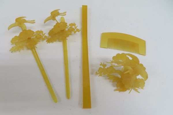 5013/ha/10.03 和装小物 鼈甲 べっ甲 花嫁簪 かんざし 櫛 くし まとめ売り 彫刻 総重量約81g 84948(和装小物)｜売買されたオークション情報、yahooの商品情報を ...