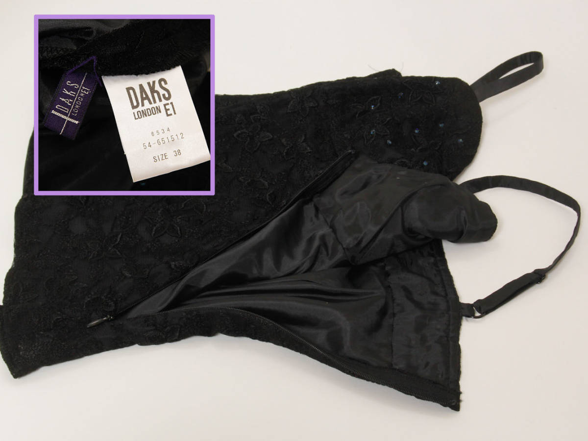 Yahoo!オークション - DAKS LONDON E1 ダックス スパンコール付 キャミ...
