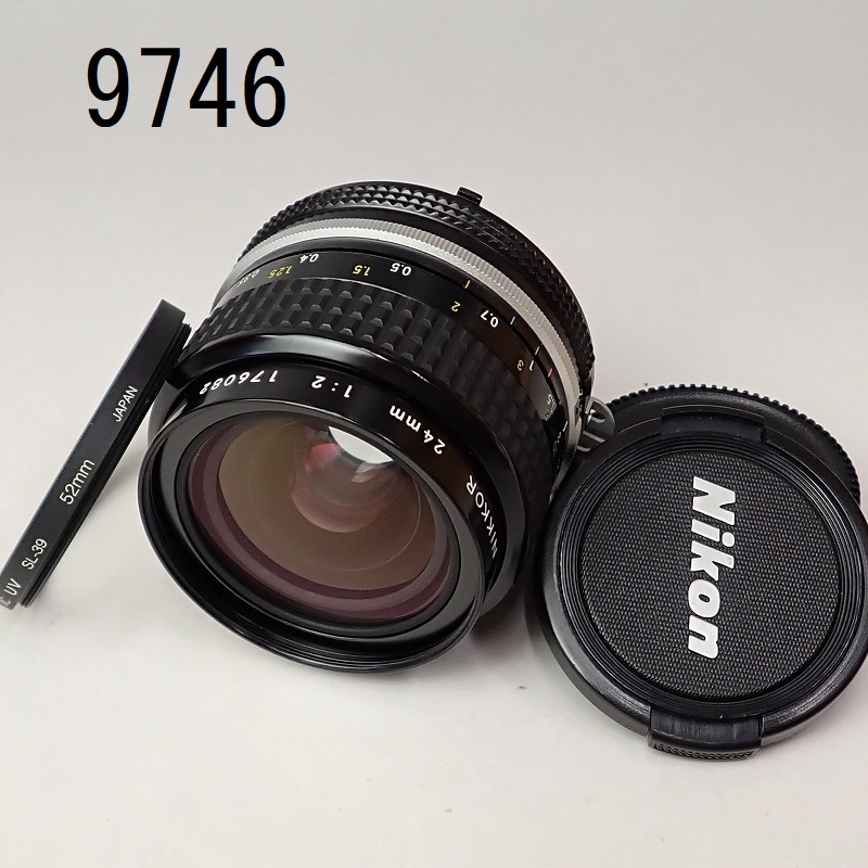 Yahoo!オークション - FK-9746 NIKON NIKKOR 24㎜ 1 2 美品 キャップ・...