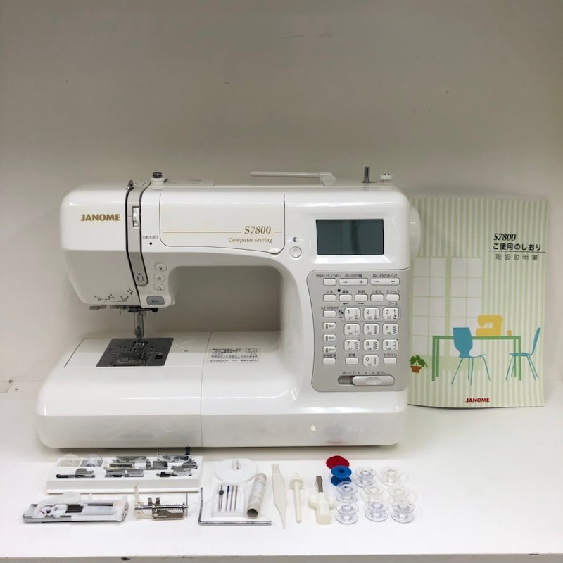 Yahoo!オークション - JANOME ジャノメ コンピューターミシン S7800 84...
