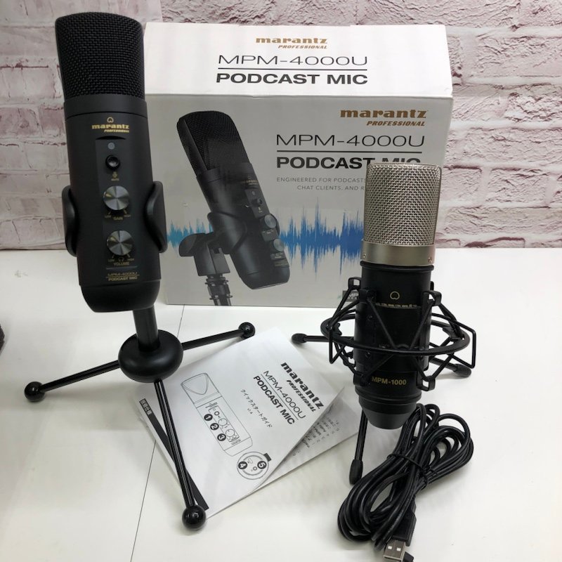 Yahoo!オークション - Marantz MPM-4000U PODCAST MIC/MPM-1000 コンデ...