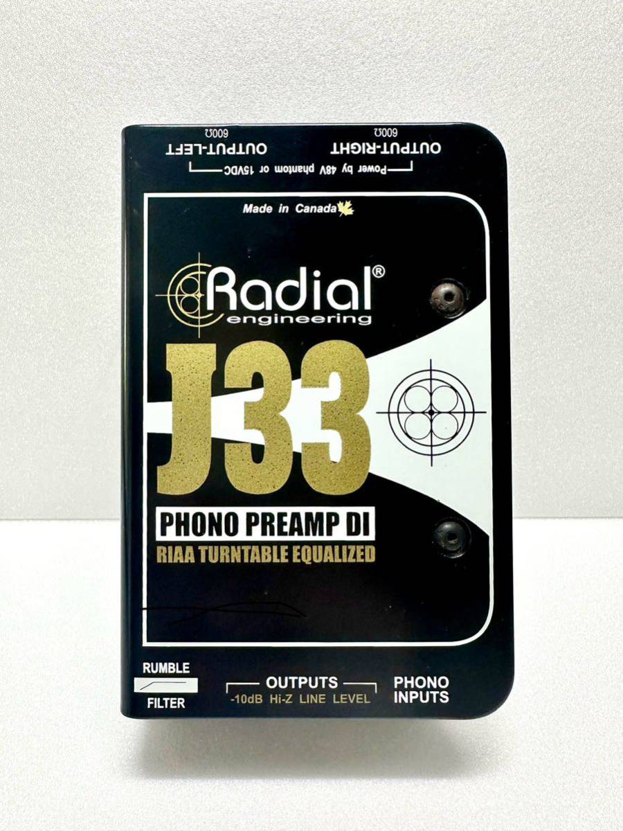 ヤフオク! - RADIAL ラジアル J33 フォノプリアンプ フォノイ...