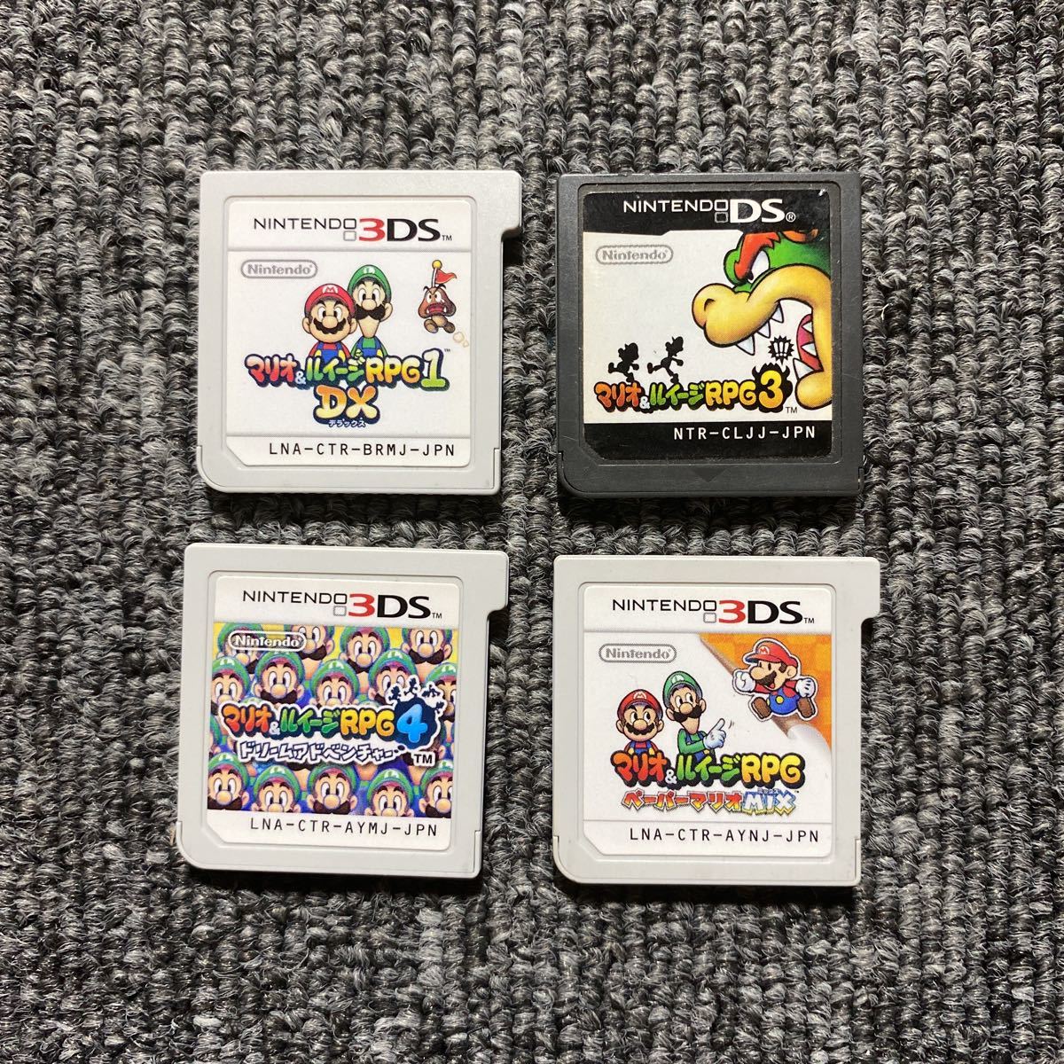 Yahoo!オークション - DS 3DS ソフトのみ マリオ&ルイージRPG 4本セッ...