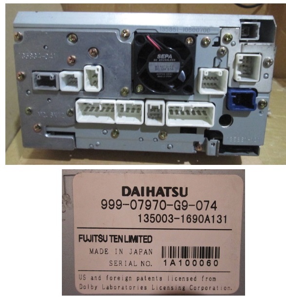 Yahoo!オークション - ダイハツ/DAIHATSU/トヨタ/TOYOTA DVDナビ&CD&MD...