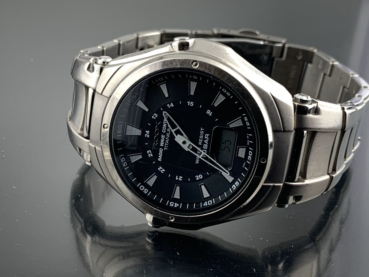 A1209 電波時計 1円 メンズ腕時計 クォーツ SEIKO セイコー ALBA ROOX チタン P106-0AB0(アルバ)｜売買されたオークション情報、yahooの商品情報をアーカイブ ...