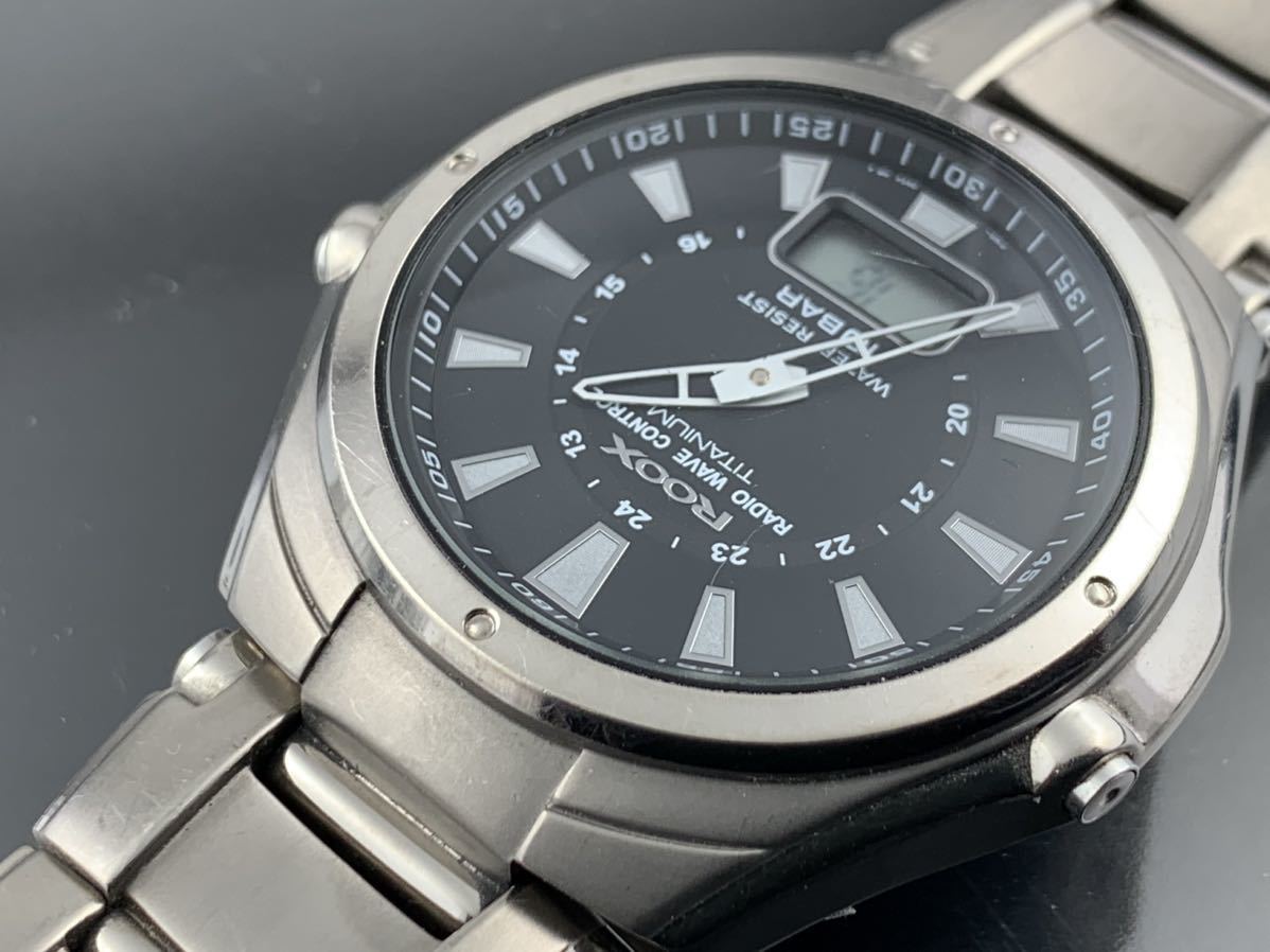 A1209 電波時計 1円 メンズ腕時計 クォーツ SEIKO セイコー ALBA ROOX チタン P106-0AB0(アルバ)｜売買されたオークション情報、yahooの商品情報をアーカイブ ...