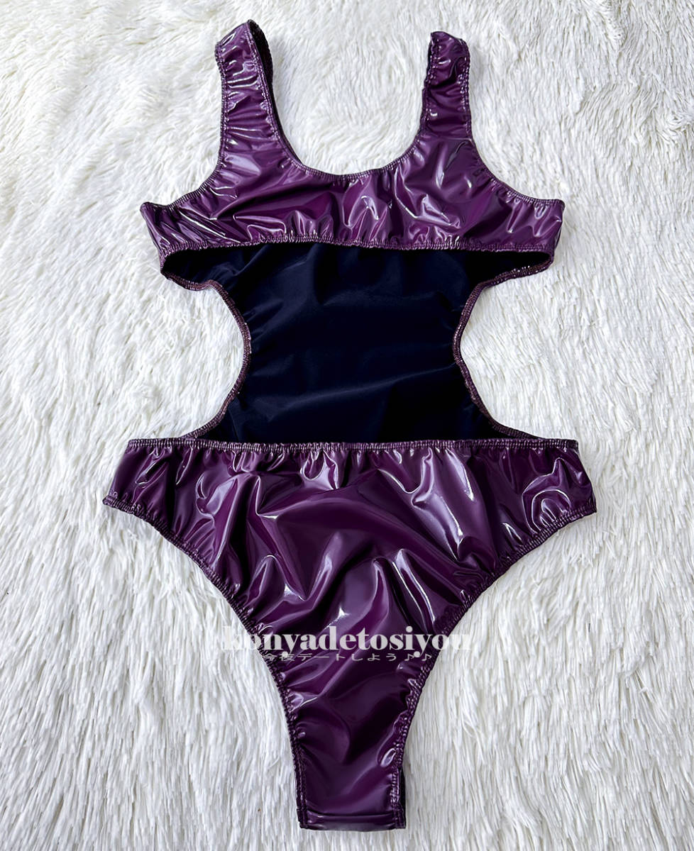 Yahoo!オークション - konyadetosiyou LJH23030茶 超光沢 レオタード ...