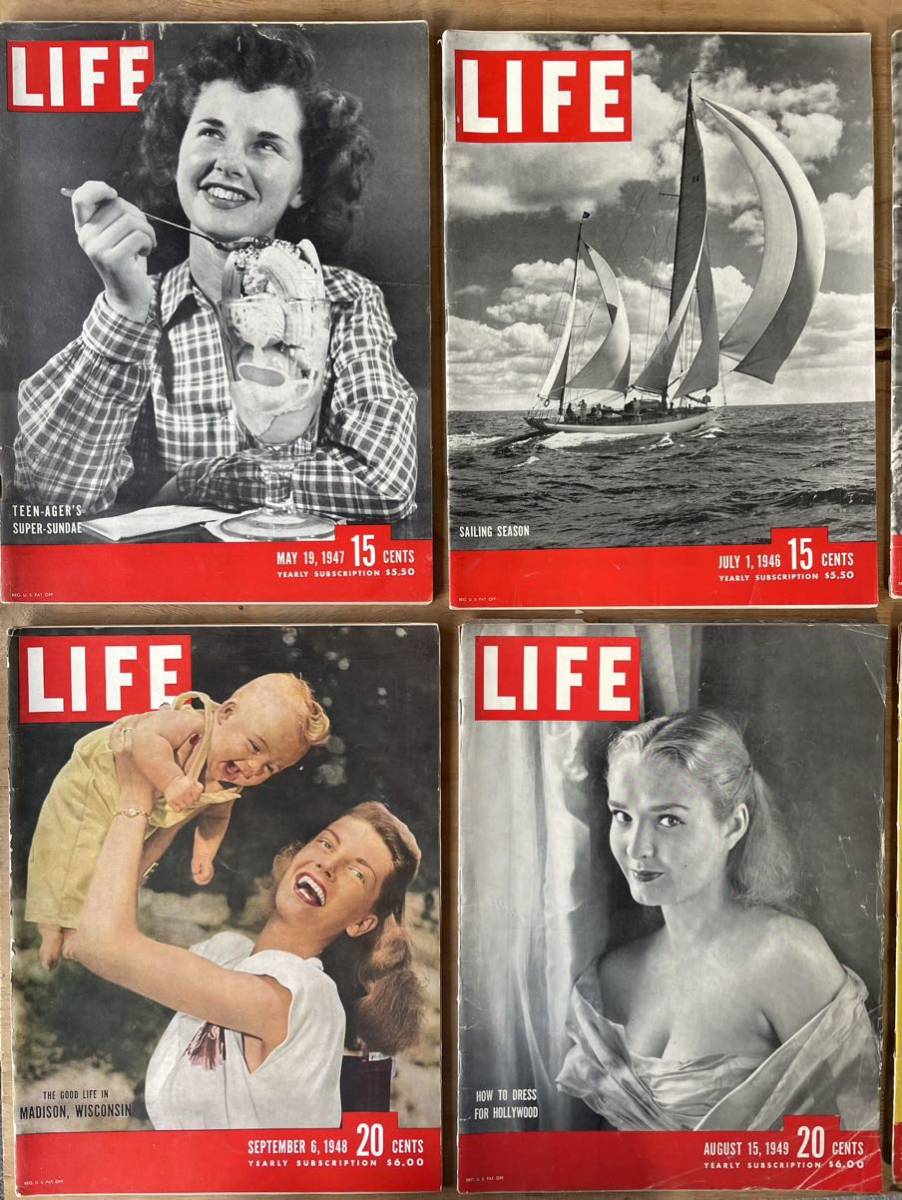代購代標第一品牌－樂淘letao－ 1940年まとめて6冊＜LIFE・ライフ誌＞・ビンテージ雑誌・ライフマガジン ミリタリー・広告・ポスター・看板、コカコーラ。