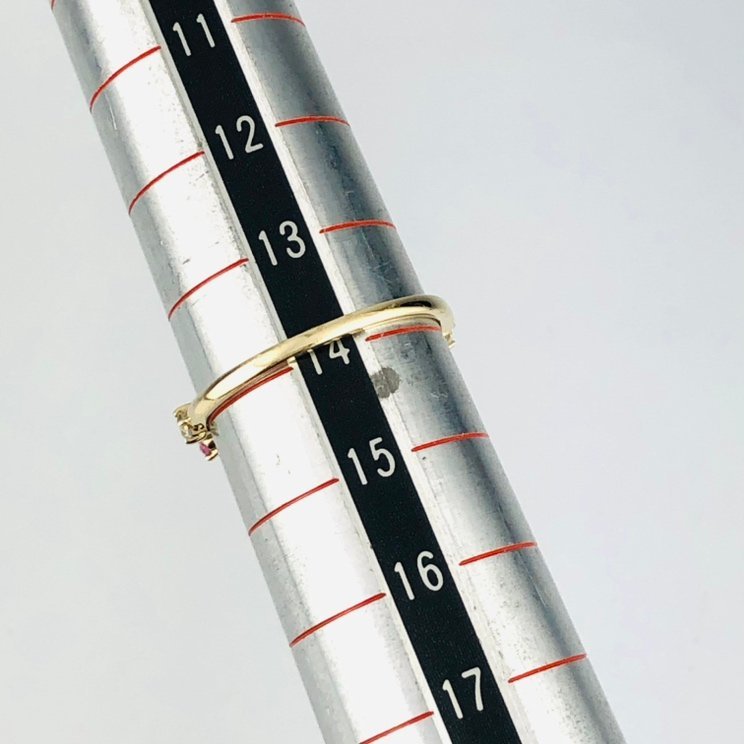 Yahoo!オークション - 【77】 K10 リング ピンクトルマリン フラワーモ...