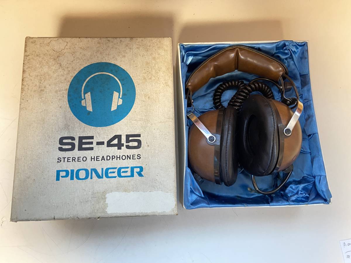PIONEER パイオニア ステレオヘッドフォン SE−45 黒 通電OK 箱付き(パイオニア)｜売買されたオークション情報、yahooの商品情報をアーカイブ公開 - オークファン ...