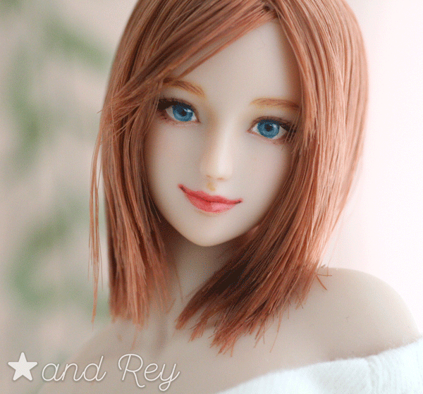 Yahoo!オークション - and Rey 1/6カスタムドールヘッド「Roni」 No.7...