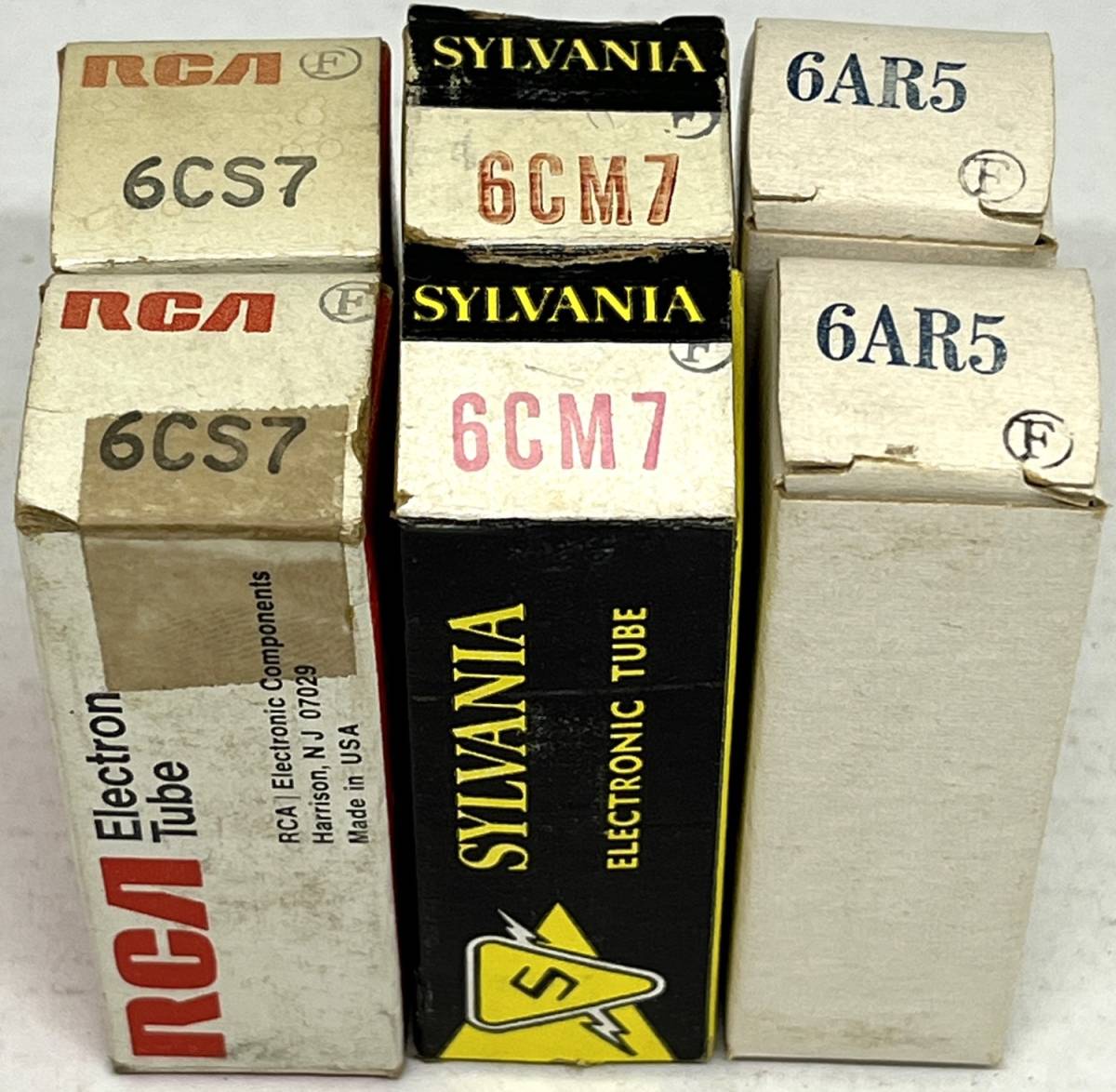 Yahoo!オークション - RCA 6CS7 2本 SYLVANIA 6CM7 2本 TUNG-SOL 6AR5 ...