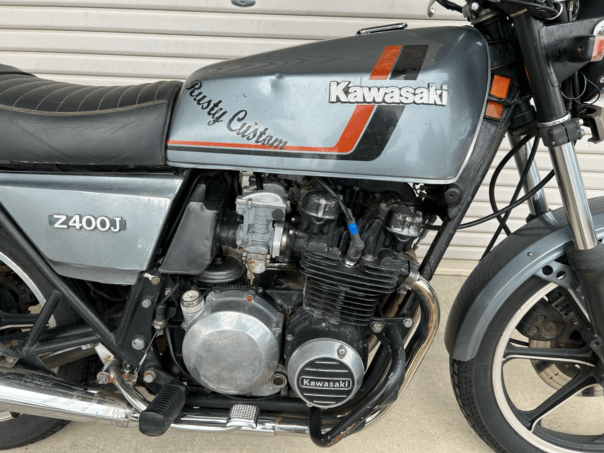 Yahoo!オークション - カワサキ Z400J 実働ベース車に Z400FX Z550 Z40...