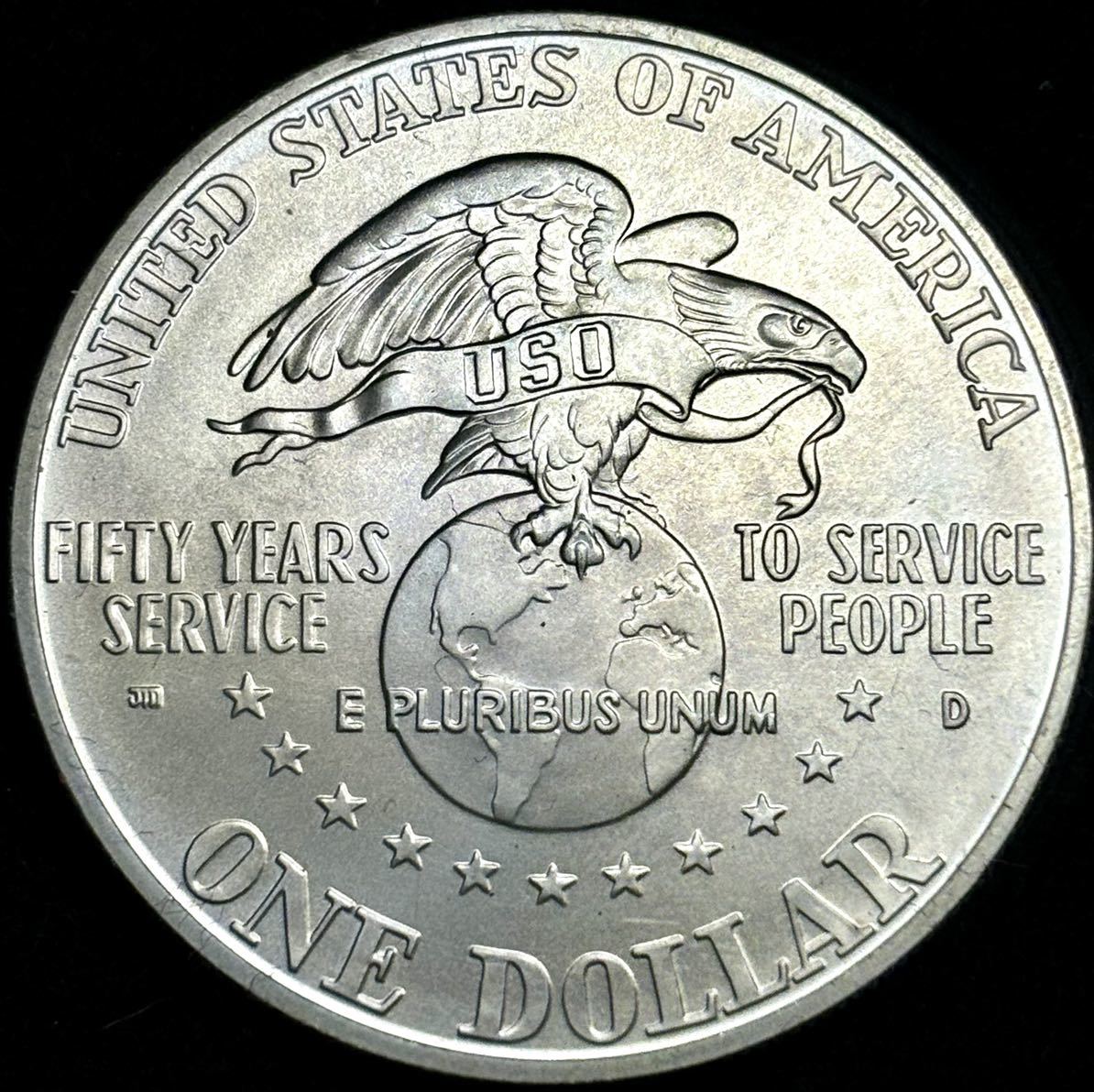 Yahoo!オークション - 【アメリカ大型銀貨】(1991年銘 26.7g 直径38mm)