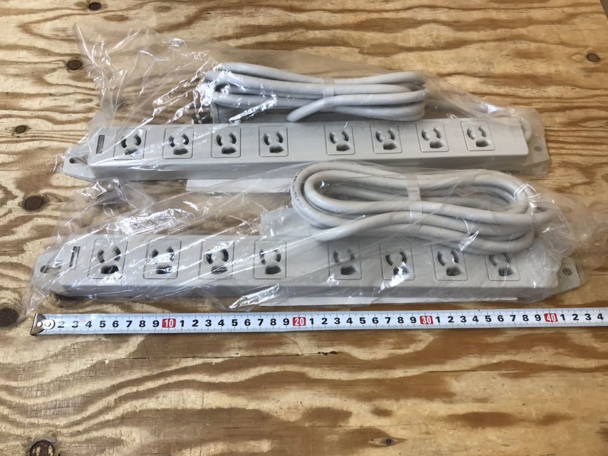 日本代購代標第一品牌【樂淘letao】－mG 80 OAタップ パナソニック WCH 24383H×2点 接地15A抜け止め形 8コ口・グレー 3mコード付 マグネット付 電源表示付 ...