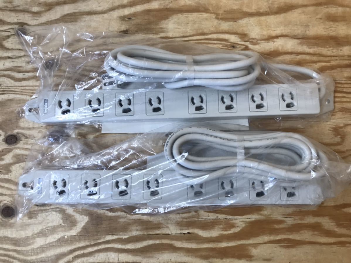 日本代購代標第一品牌【樂淘letao】－mG 80 OAタップ パナソニック WCH 24383H×2点 接地15A抜け止め形 8コ口・グレー 3mコード付 マグネット付 電源表示付 ...