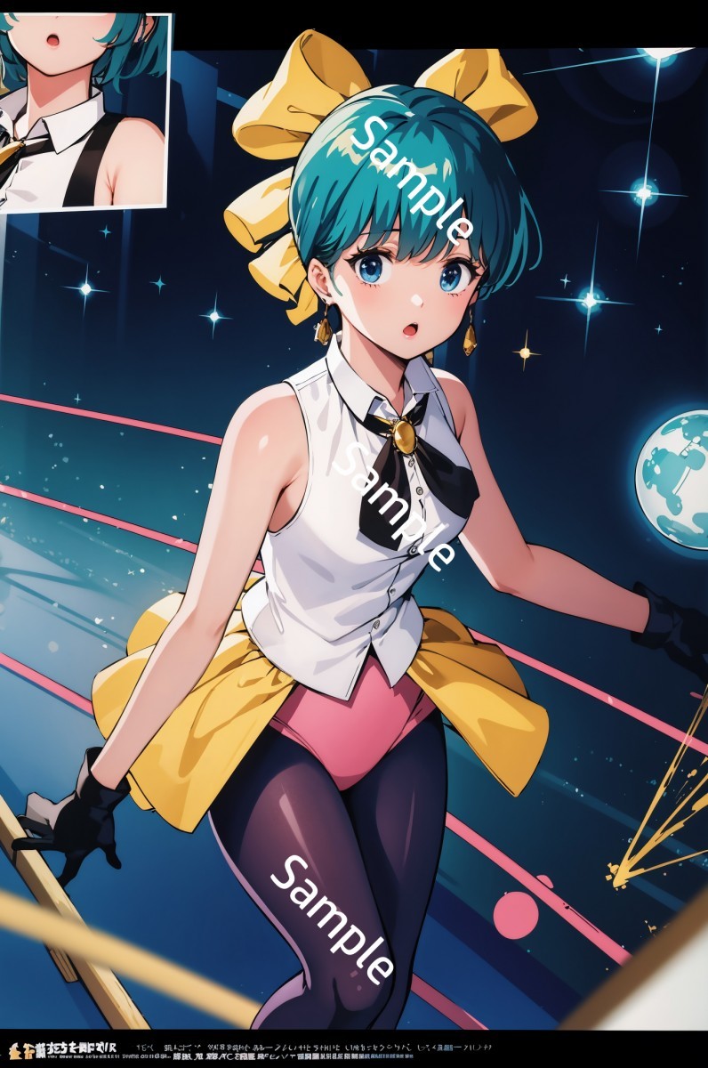 「高画質」魔法のスターマジカルエミ 同人ポスター A4 光沢紙6色高精細印刷 イラスト アニメ ゲーム 少女 美少女 美女グッズ 64