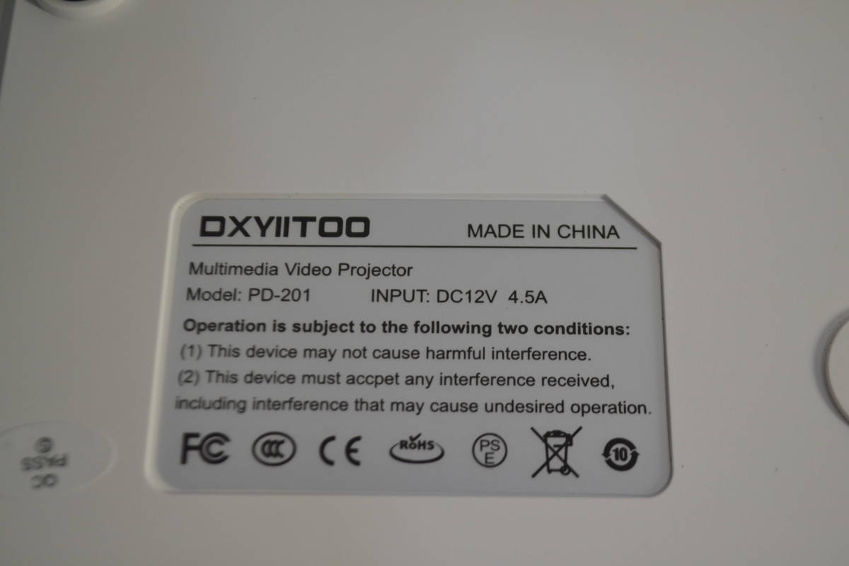 Yahoo!オークション - R27）DVD一体型プロジェクター DXYIITOO PD-201 ...