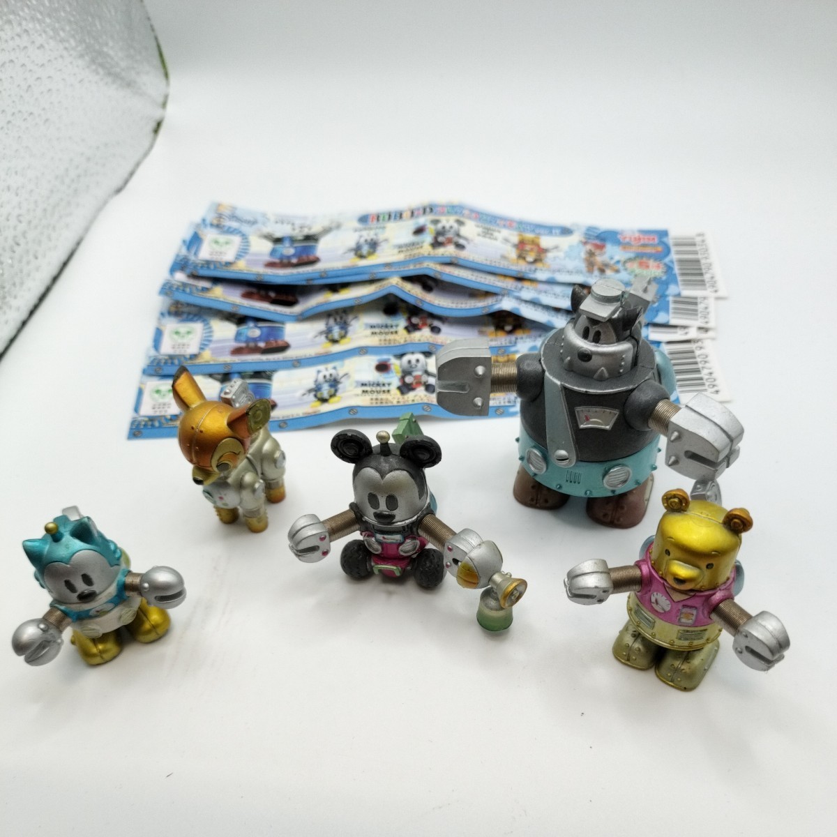 代購代標第一品牌－樂淘letao－Disney ROBO-D ディズニー コレクション フィギュア 全5種セット ミッキーマウス ミニーマウス ver. Ⅱ yujin ユージン 難あり