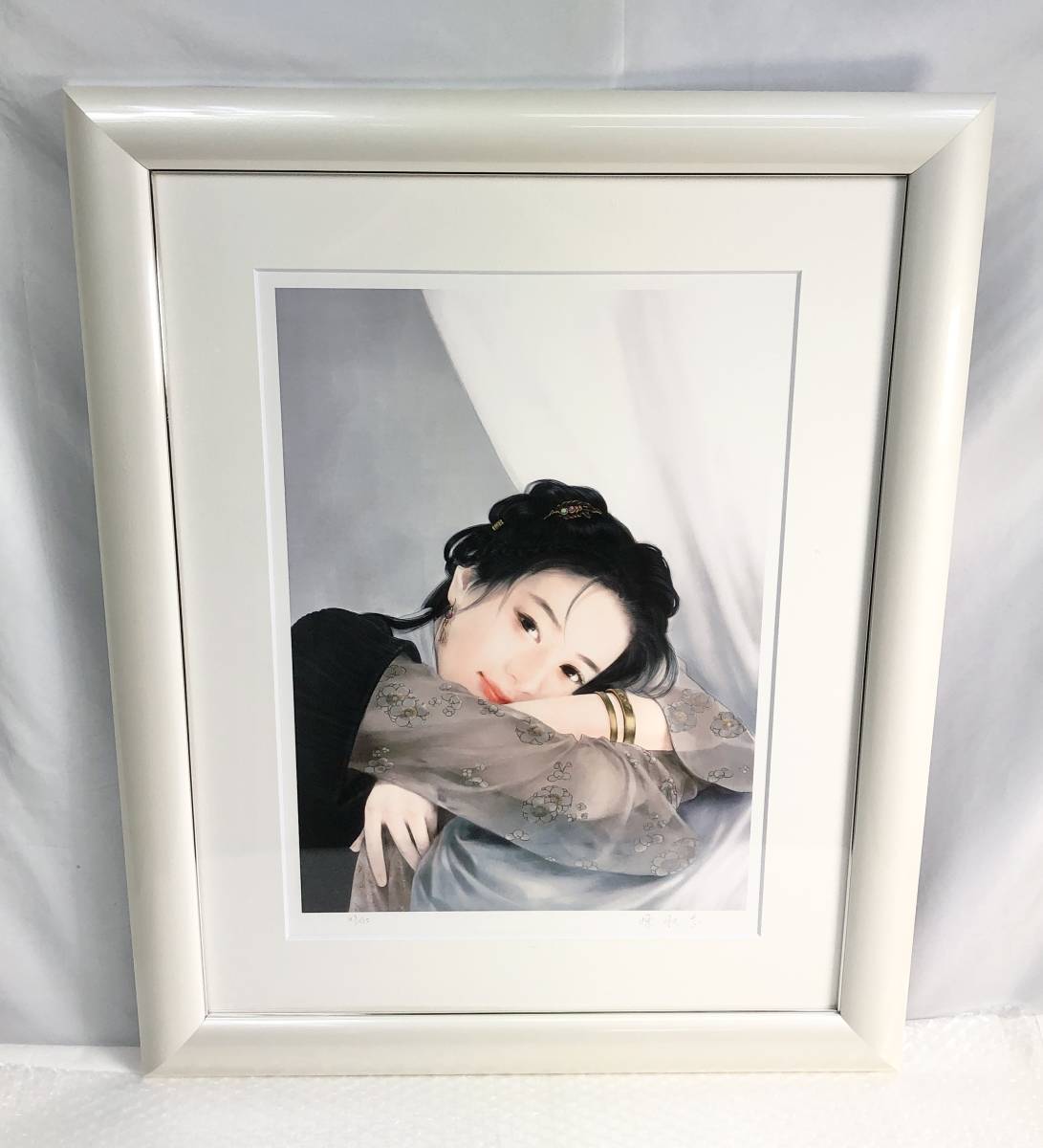 Yahoo!オークション - 1020A【真作保証】版画 平凡・陳淑芬作『恋々風...