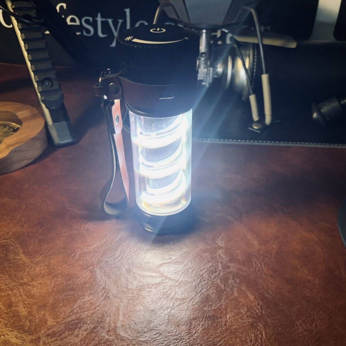 代購代標第一品牌－樂淘letao－キャンプ 超高品質 LED300lm 高輝度 ランプ ランタン type-c充電式 6-48h 2600mAh 車中泊 アウトドア 43x43x123mm ...