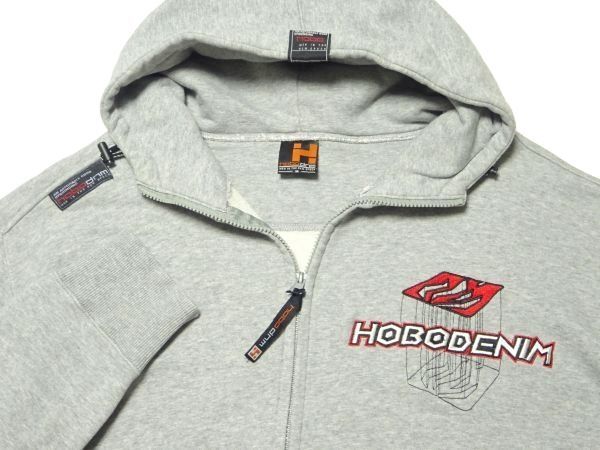 Yahoo!オークション - レア HOBODENIM フルジップスウェットパーカーM...