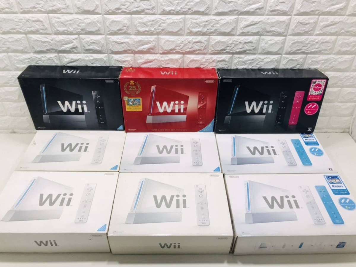 Yahoo!オークション - a89 約29㎏1円～ Wii 本体 箱付 リモコン ヌンチ...