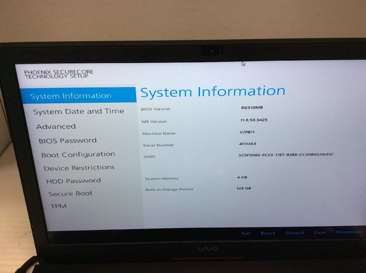 Yahoo!オークション - ジャンク/ VAIO VJPB11 Intel Core i3-6100U メ...