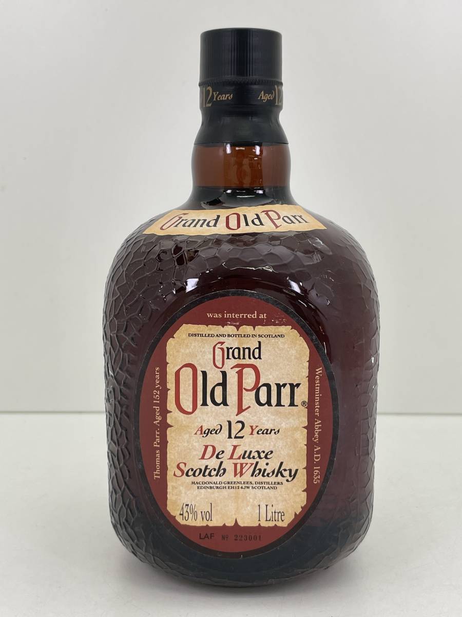 Yahoo!オークション - F0509-297 9965 オールドパー Old Parr 12年 De ...