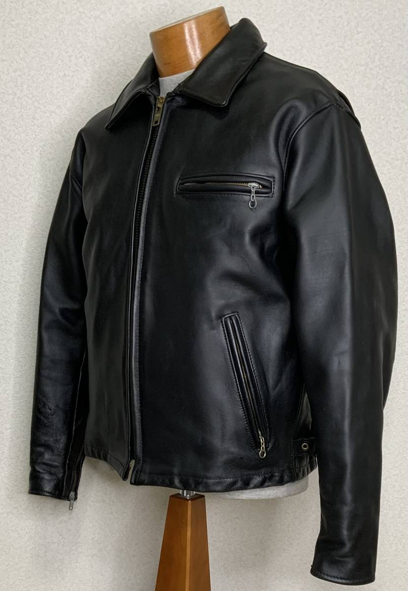 良品②schott【42】643ライナー付 米国製 シングルライダース 良品②schott【42】643ライナー付 米国製 シングルライダース