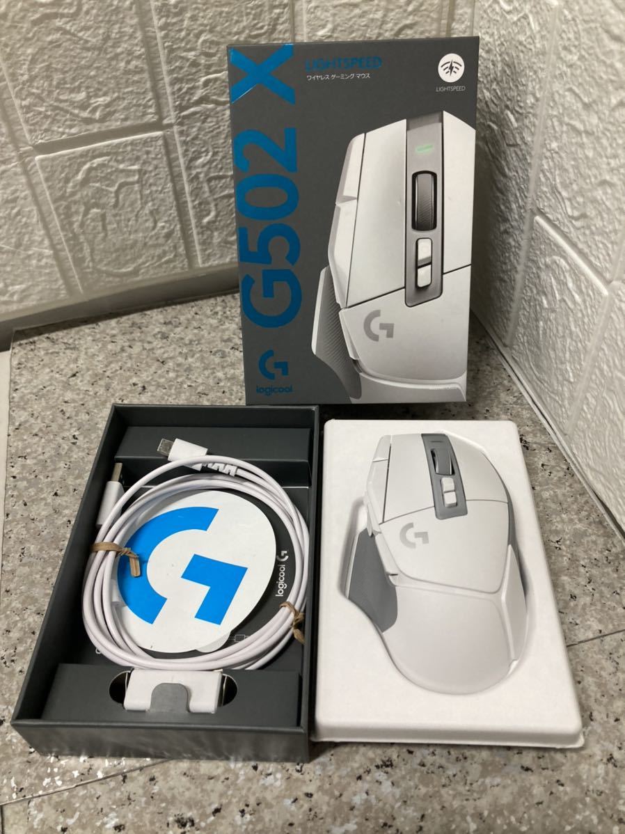 668.Logicool G G502 X LIGHTSPEED ワイヤレス ゲーミングマウス HERO 25KセンサーLIGHTFORCE ハイブリッドスイッチG502XWL-CRWH ...