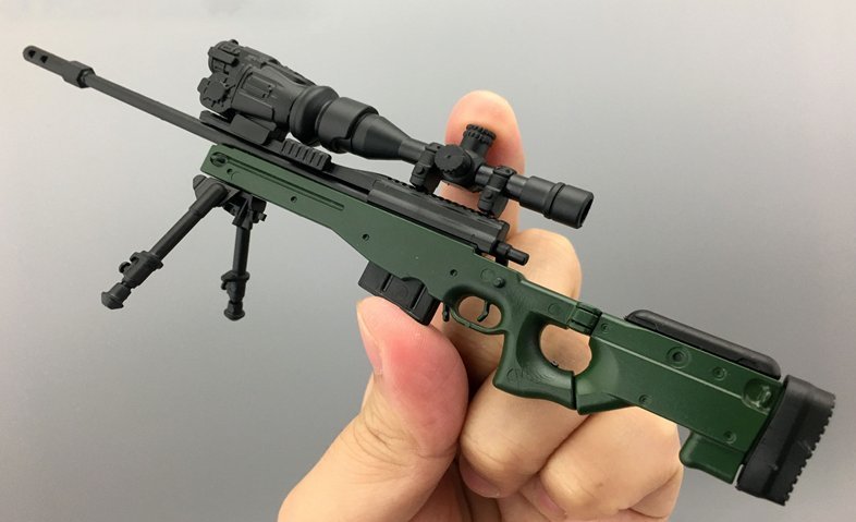 Yahoo!オークション - 1/6 ミニチュアAWMスナイパーライフルモデル 組...