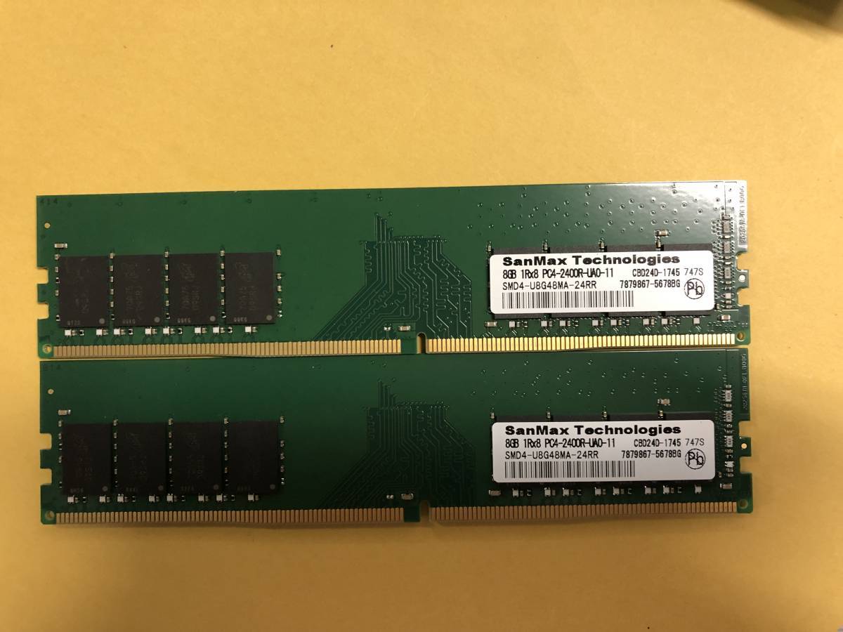 Yahoo!オークション - M28 中古品 デスクトップPC用メモリーSanMax Tec...