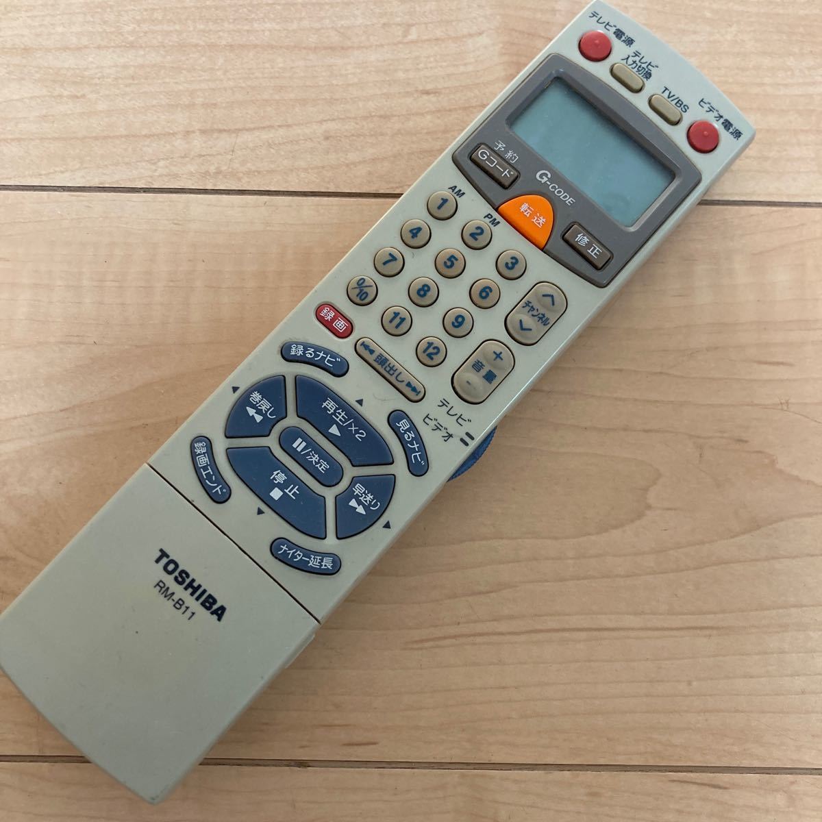 Yahoo!オークション - 東芝/TOSHIBA 純正 ビデオリモコン RM-B11
