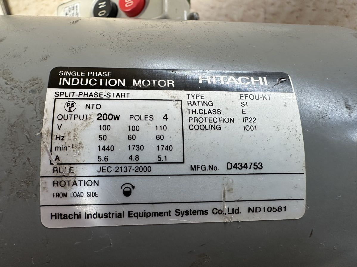 Yahoo オークション 「b4 7」hitachi 日立 Induction Motor Efou Kt