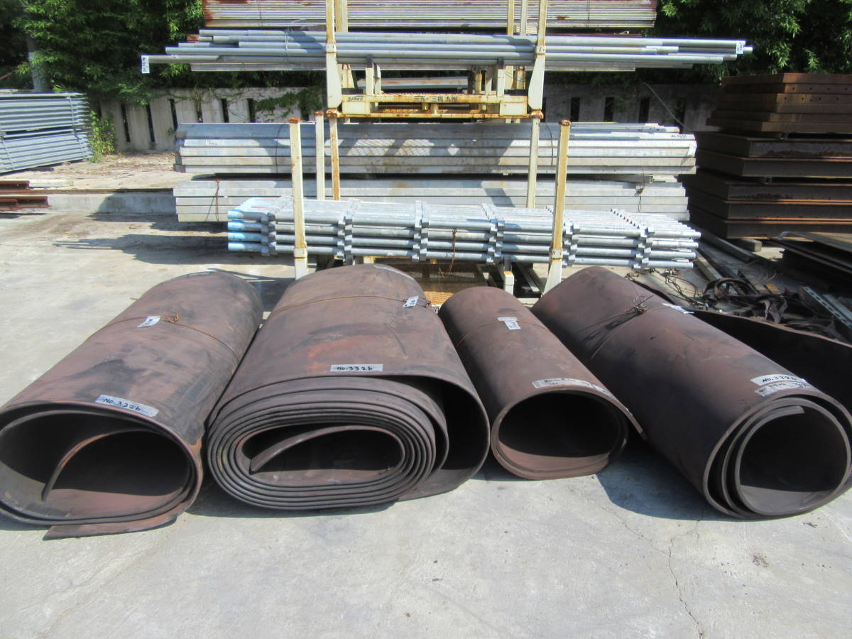 Yahoo!オークション - 油谷 №3326 ゴム 板 幅1560mm 厚み16mm 総重量6...